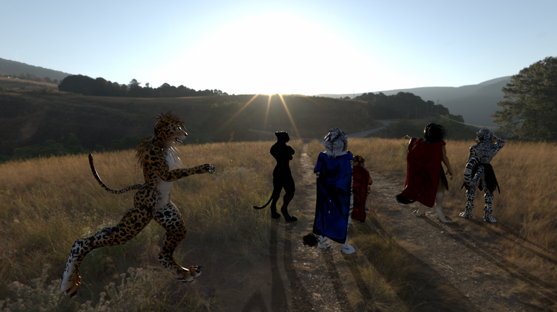 ZealotDKD Big Cat Male (vrchat blender) by ZealotDKD
