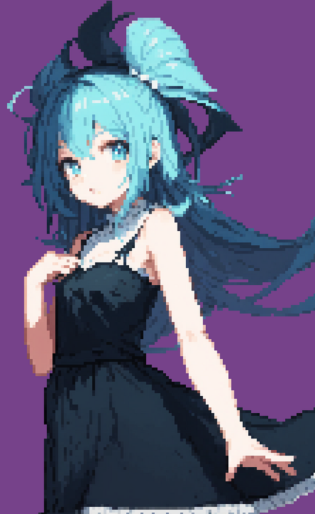 Female Character PixelArt Visual Novel [Pose A] by demiontus