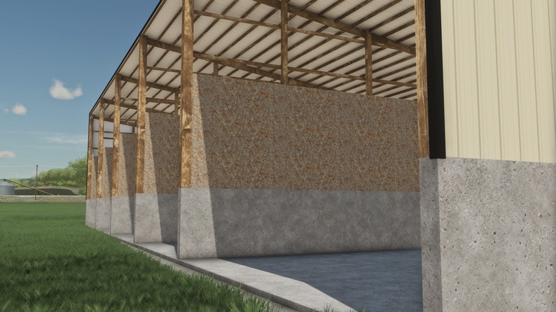 FS22 Five Bay Commodity Shed by LJR Modding