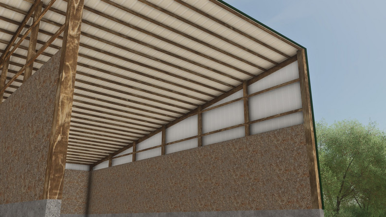 FS22 Five Bay Commodity Shed by LJR Modding