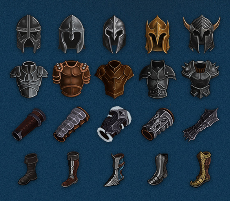RPG Items Set v.1 by Erkmen Artworks