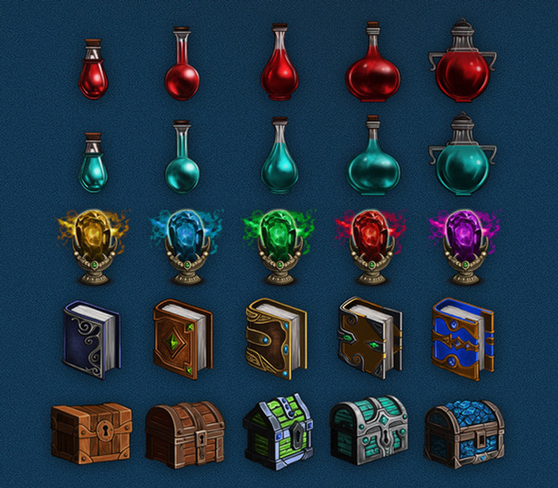 RPG Items Set v.2 by Erkmen Artworks