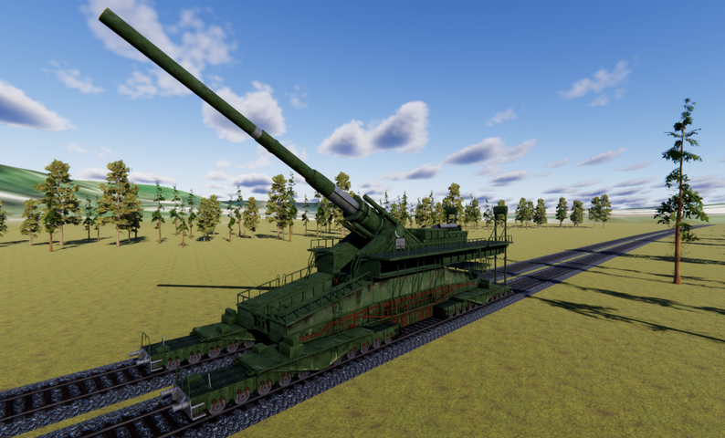 Railway Gun Simulator by ashtorak