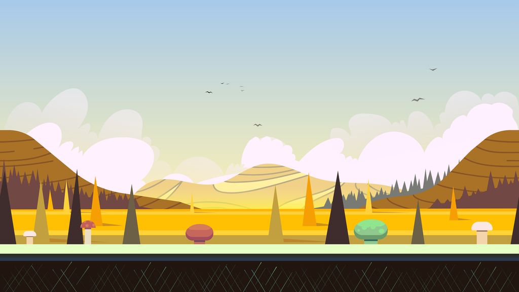 Cartoon Game Background Freebie by 2dvillshop