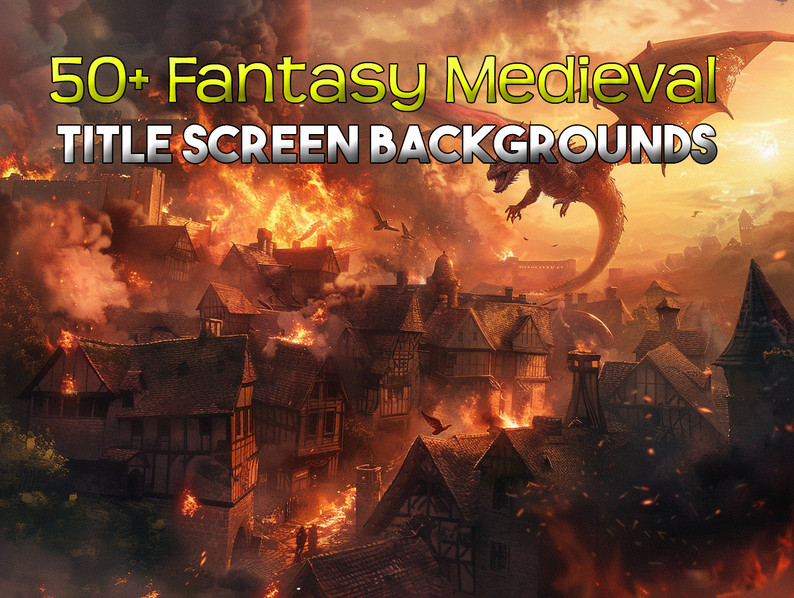 RPG Maker - Fantasy Medieval - Title Screen Backgrounds by Teabone