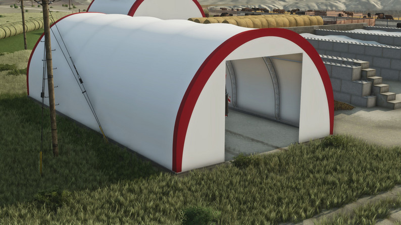 FS22 25x50 Hoop Barn by LJR Modding
