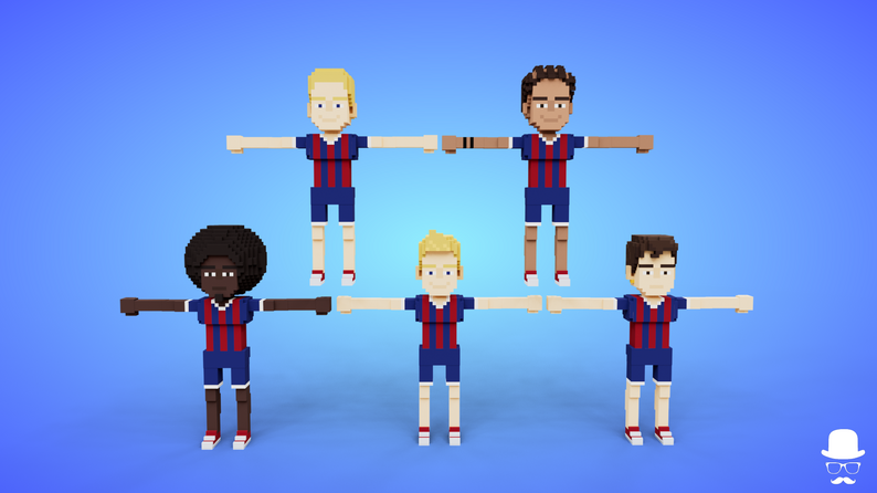 Voxel Characters Pack - Low Poly 3D Art by MrMGames