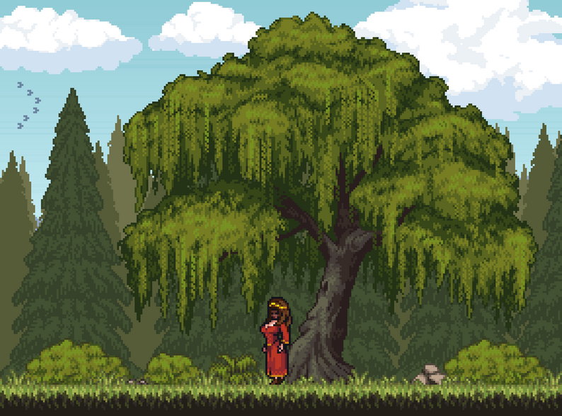 FREE - Pixel Art Sidescroller Asset Pack 32x32 Overworld by GandalfHardcore