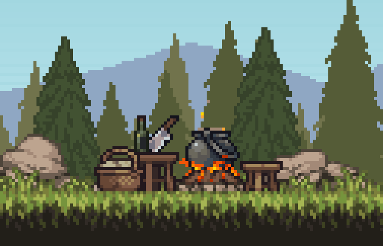 FREE - Pixel Art Sidescroller Asset Pack 32x32 Overworld by GandalfHardcore