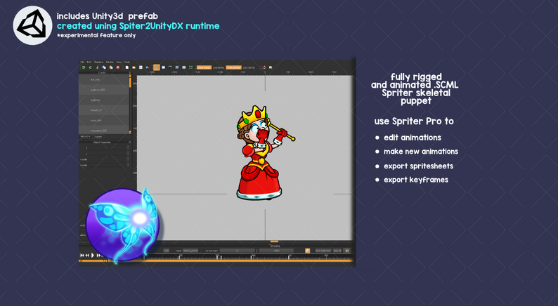 Animated queen characters by Robert Brooks - gamedeveloperstudio.com