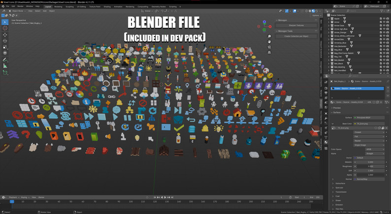 Voxel Icons and Items Megapack - monogon by monogon