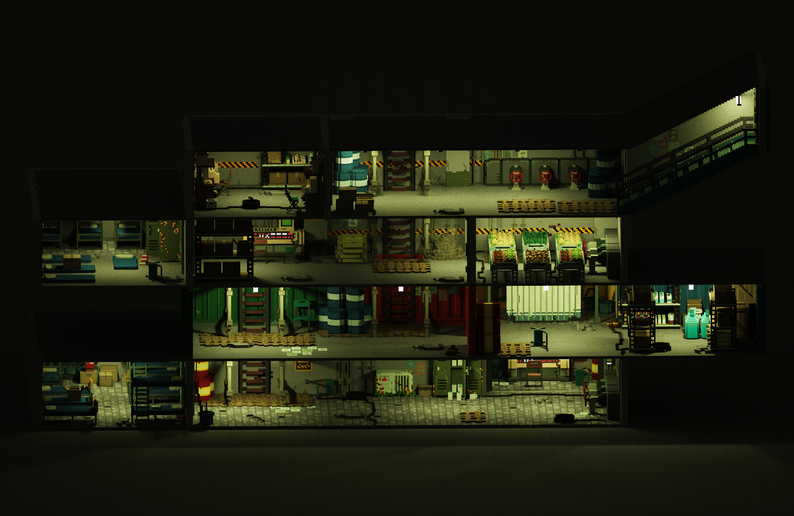 Voxel Nuclear Bunker - monogon by monogon