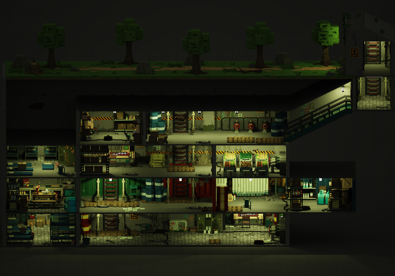 Voxel Nuclear Bunker - monogon by monogon