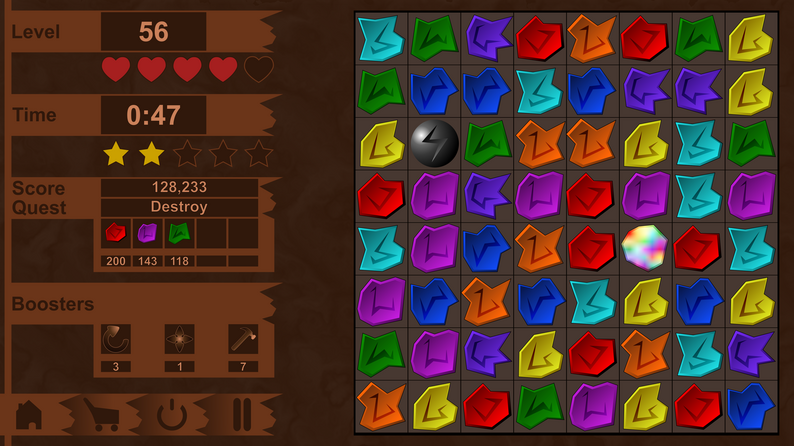 Match 3 Game Assets by Celyanae