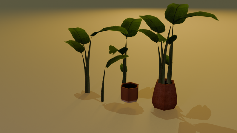 PSX style house plants and pots by valsekamerplant