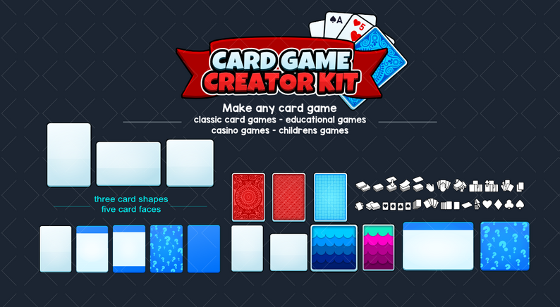 Card game creator mega kit by Robert Brooks - gamedeveloperstudio.com