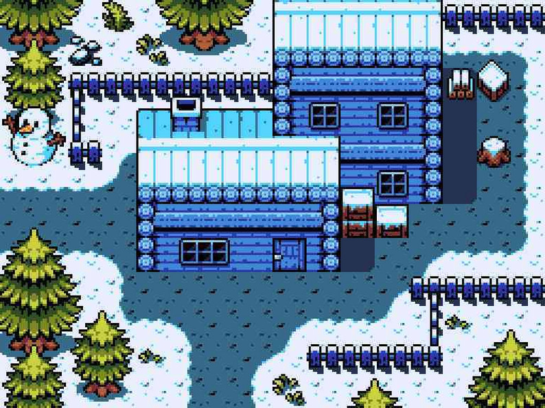 Top Down Tileset Snow Region by Alb_pixel Store