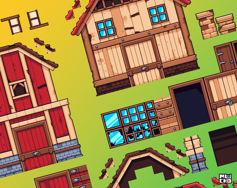 Farm Tileset Pack by Mucho Pixels