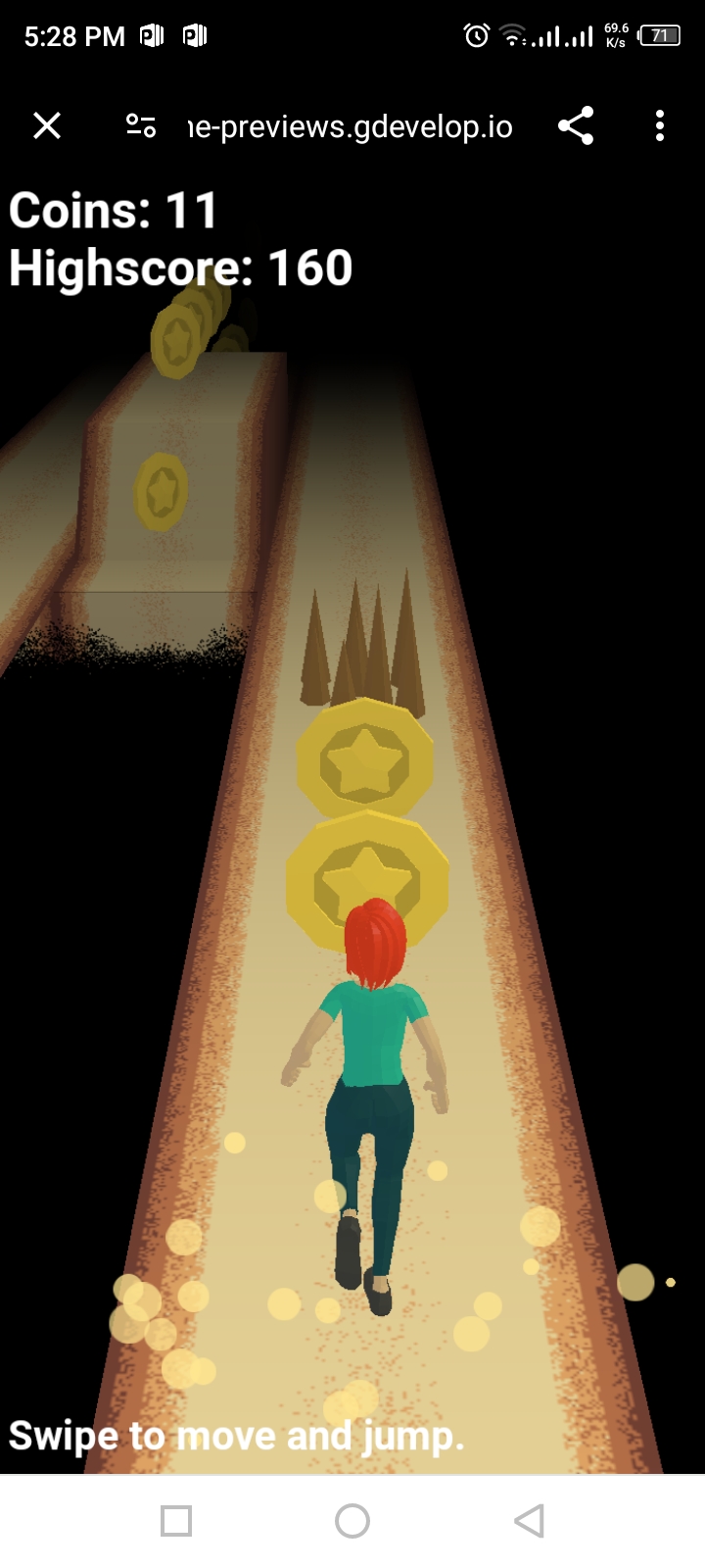 Sunset Fall (3D Lane runner) by Adnanyaseen