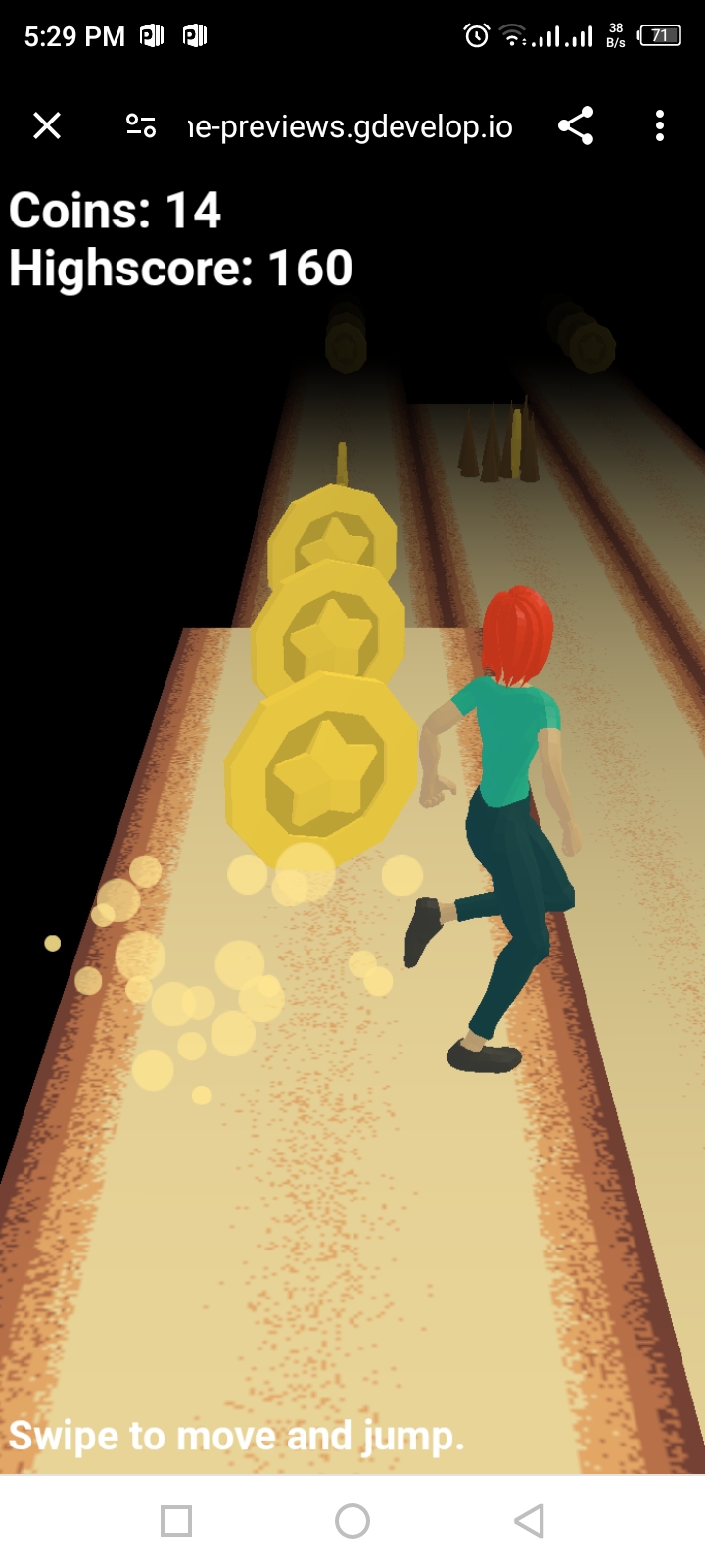 Sunset Fall (3D Lane runner) by Adnanyaseen