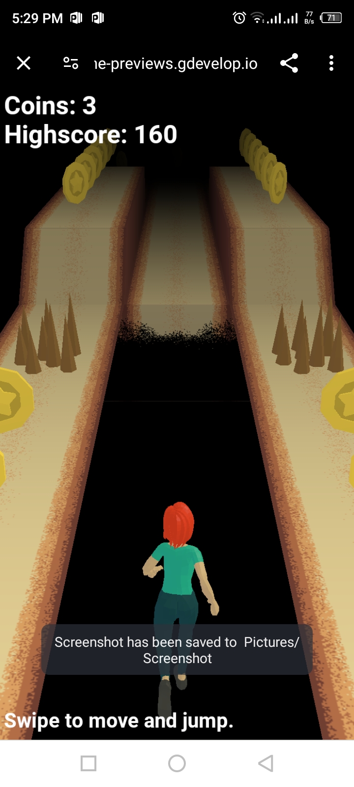 Sunset Fall (3D Lane runner) by Adnanyaseen