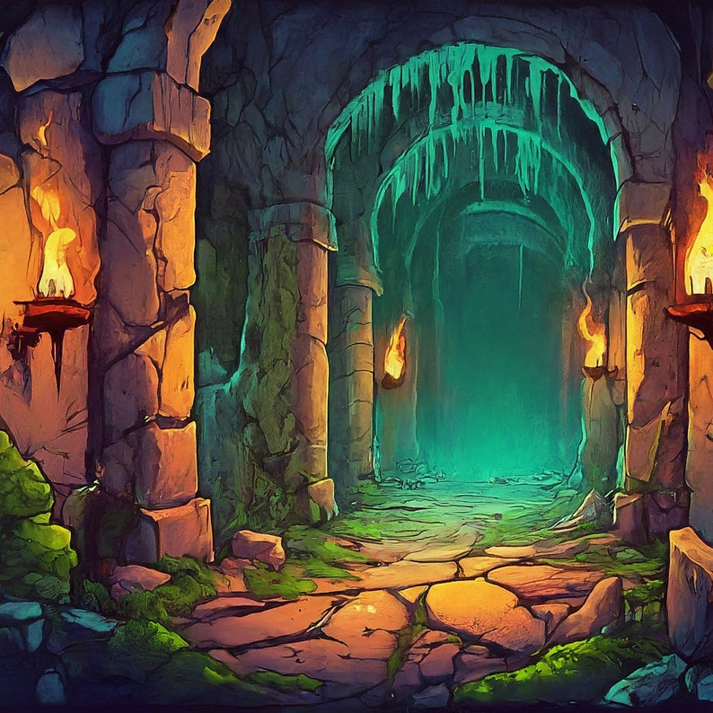Free CC0 Dungeon Backgrounds Pack by The Outlander