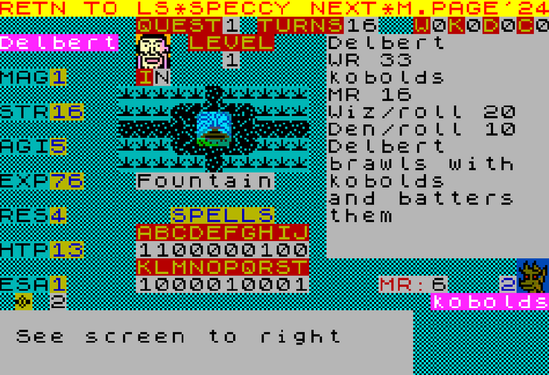 Return to Long Shadows for ZX Spectrum NEXT by Martin Page