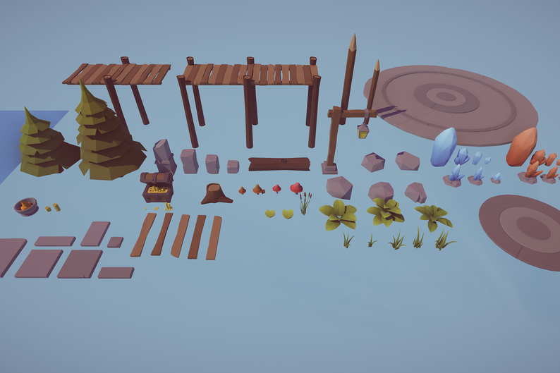 Low Poly Fantasy Arena by JustCreate3D