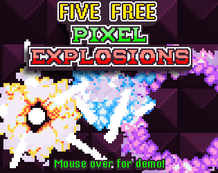 Five Free Pixel Explosions by unTied Games