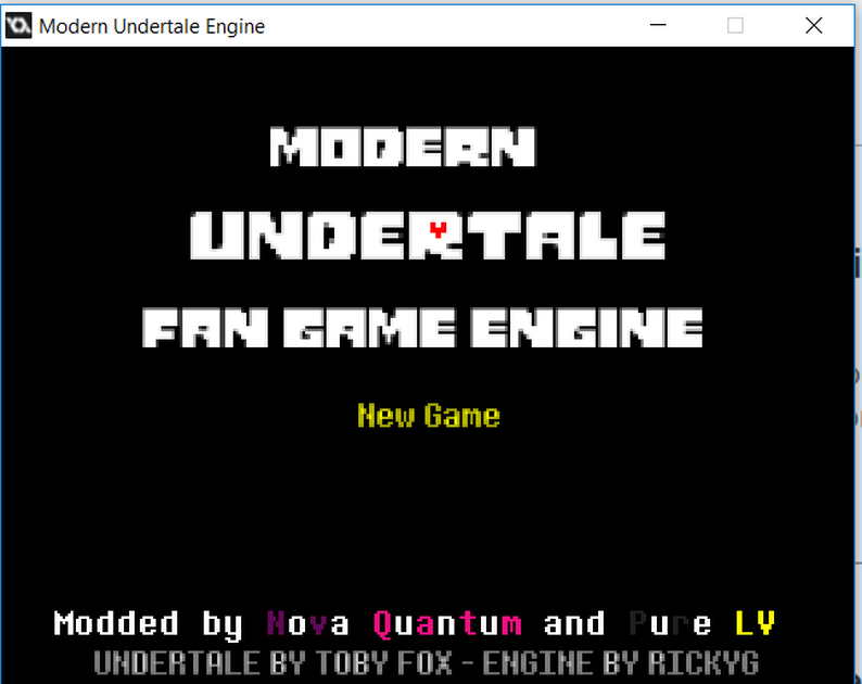 Modern Undertale Fangame Engine by novaquantum