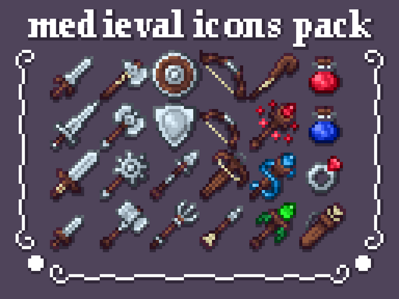 CatDev's Medieval Icons by CatDev Pixelarts