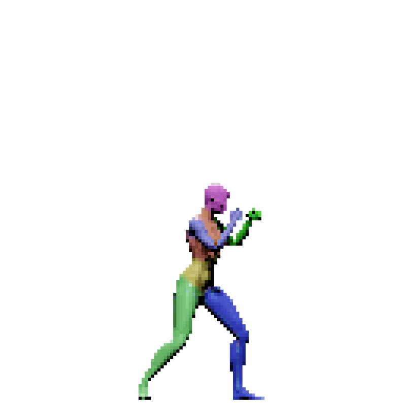 FREE Female Realistic Pixel Art Template Sprite Pack by Pixel Moon