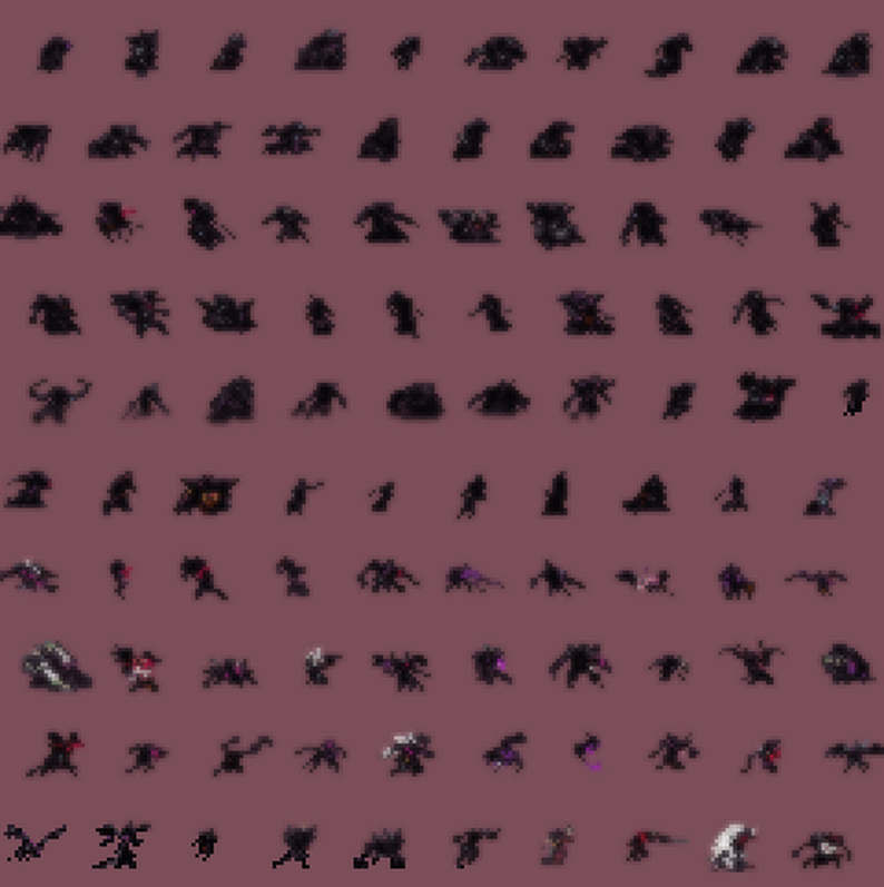 100 RPG Fantasy Monsters Huge Pack - Pixelart / Pixel Art sprite Pack ...