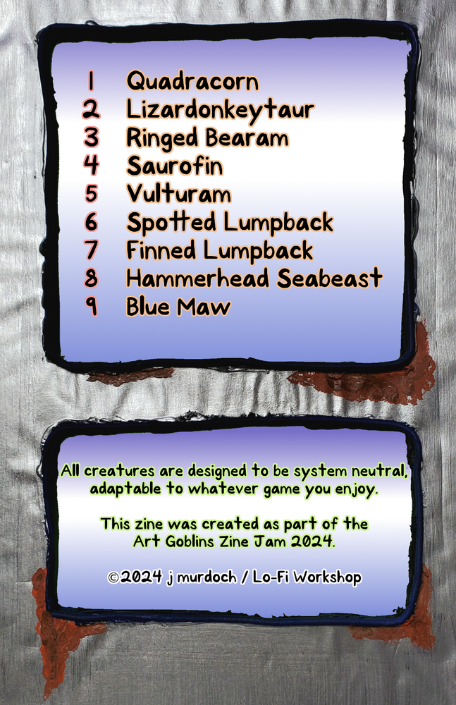 Creature Compendium, Volume I by Lo-Fi Workshop