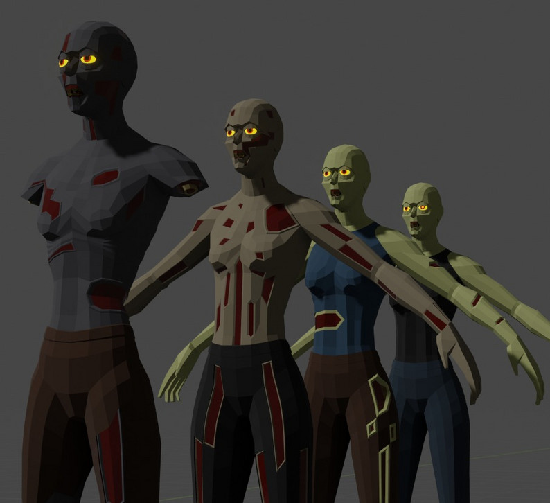 Low Poly Character - Zombies - 3D Pack by DGG