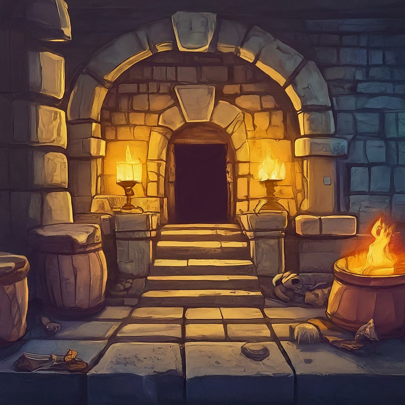 Free CC0 Dungeon Backgrounds Pack by The Outlander