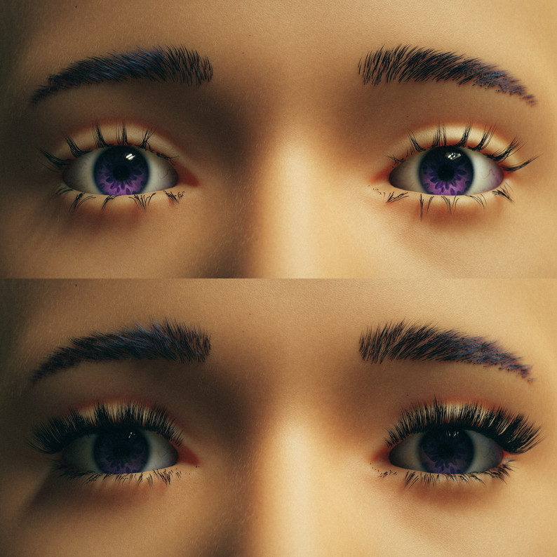 Procedural Human Hair for Blender by TAU