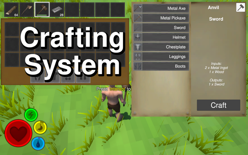 SurvivEngine | Unity Survival Game Framework by awtdev