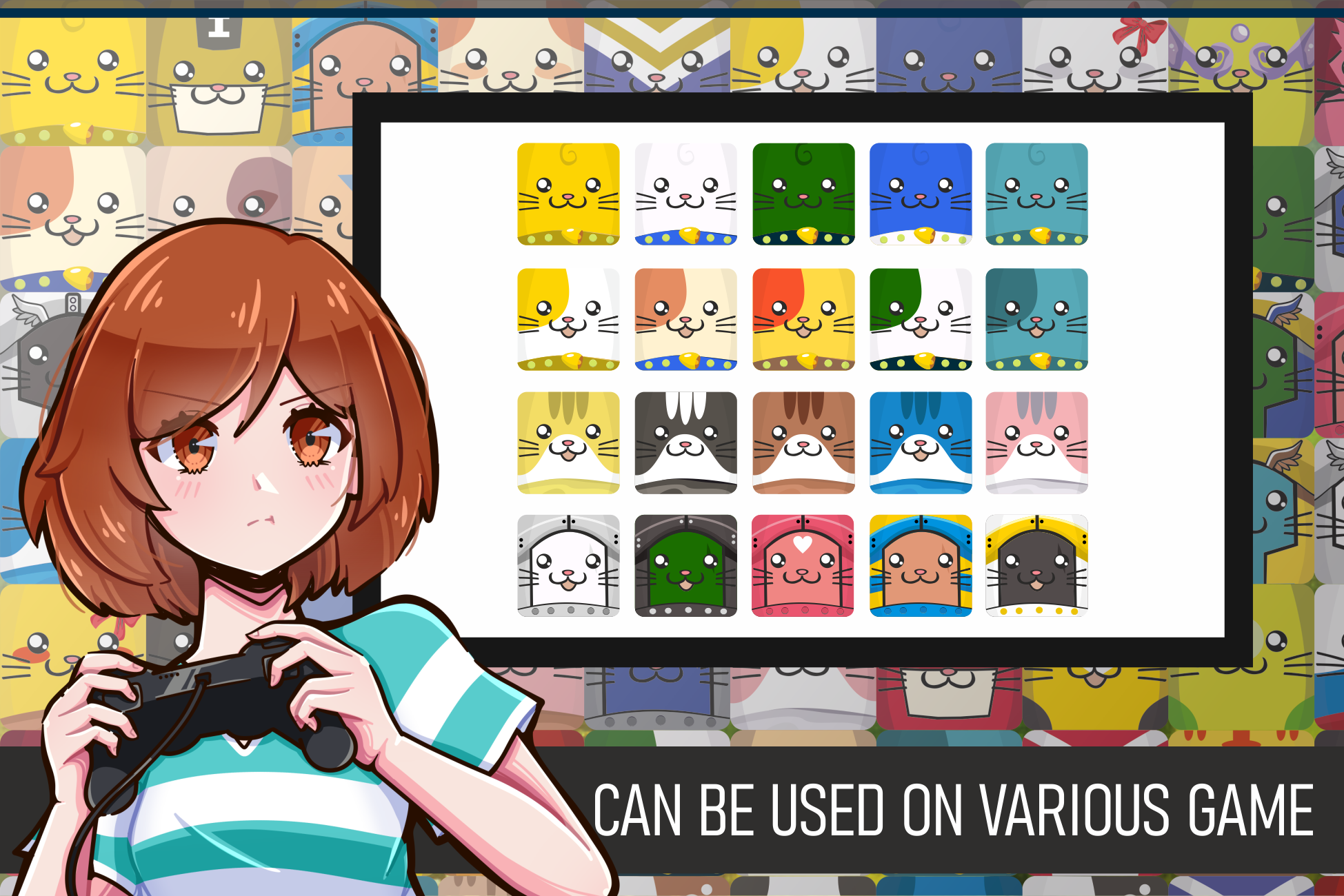 Animal Cube (Cat Series) - 2D Asset by ExpertHisa