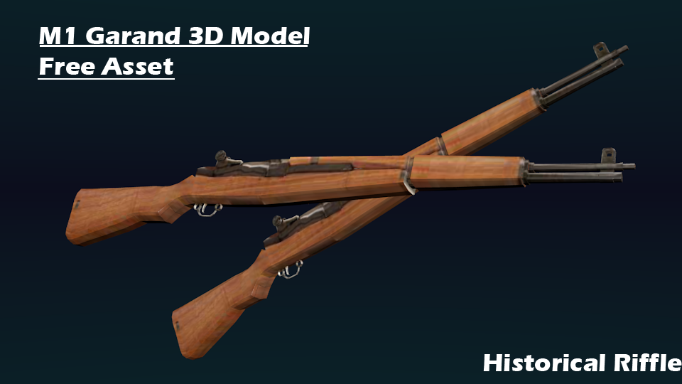 M1 Garand Historical Riffle 3D Model by Yudemgoy