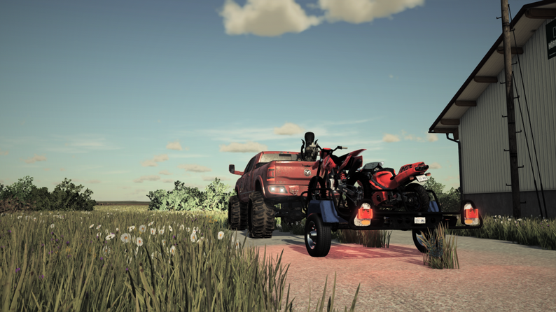 FS22 Motorcycle Trailer by Newell_Gaming