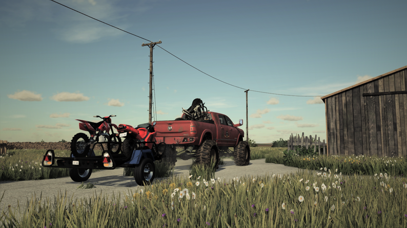 FS22 Motorcycle Trailer by Newell_Gaming
