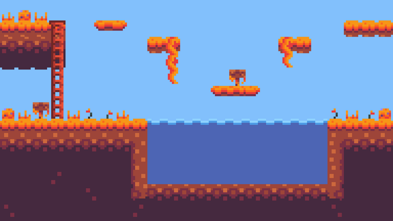 Platformer Tileset 8x8 by FLAME