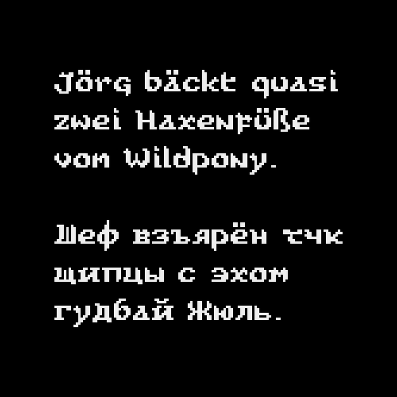 Pixel Font - SAGA by somepx