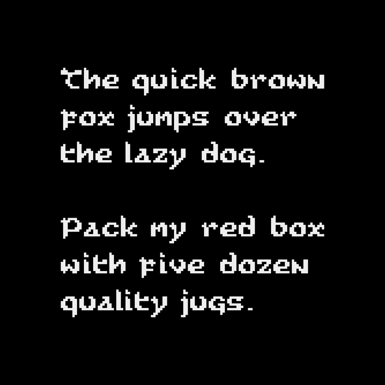 Pixel Font - SAGA by somepx