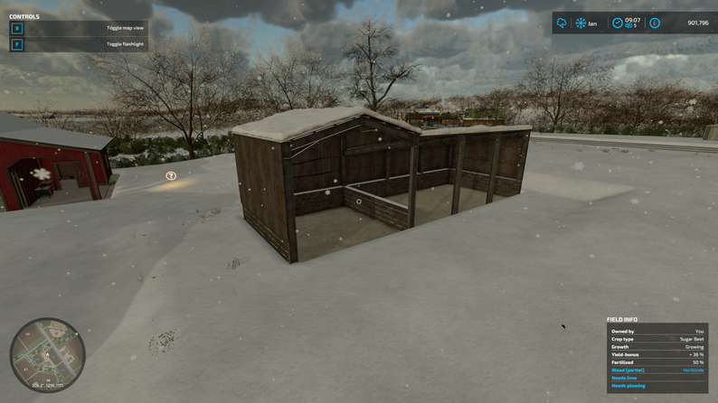 FS22 Open Sheds by Reddog_Modding