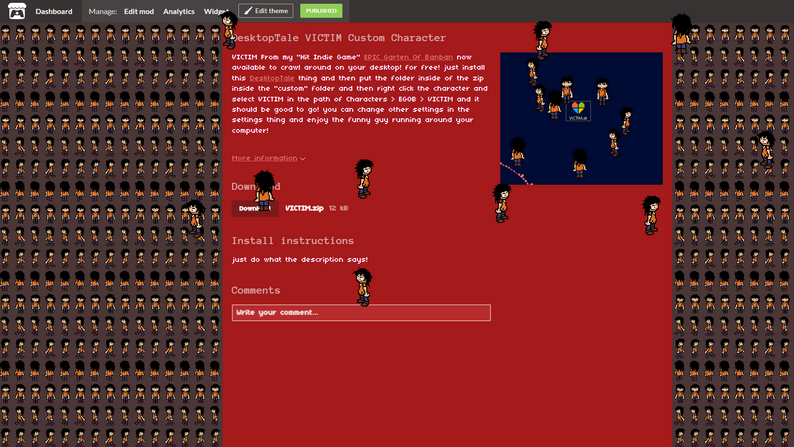 DesktopTale EGOB Custom Characters by pYMxolbo