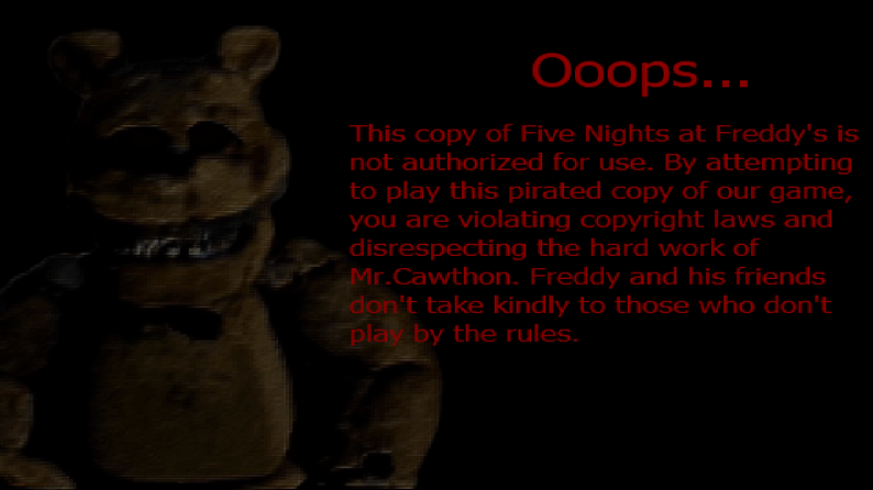 Fred's 1 (fnaf ransomware) by Stenzias Games