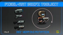 Barely_Games updated Pixel-Art SciFi Toolkit Vol.5: Heroes - itch.io