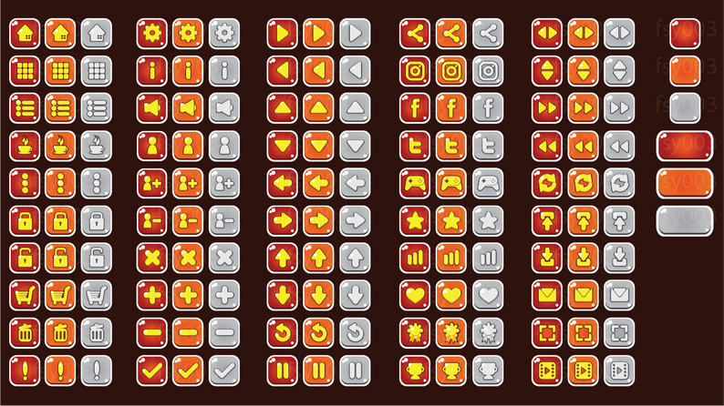 GUI - Game Buttons fsy003 by fsy